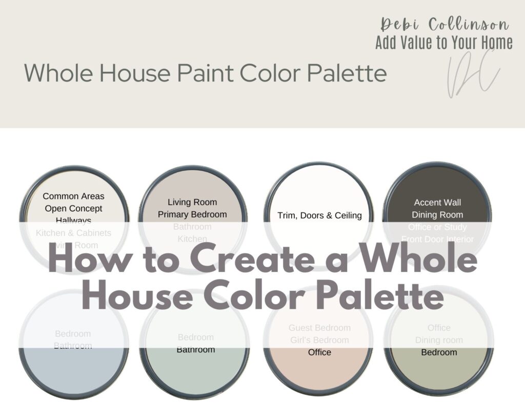 How to Create a Whole House Color Palette - Debi Collinson Designs